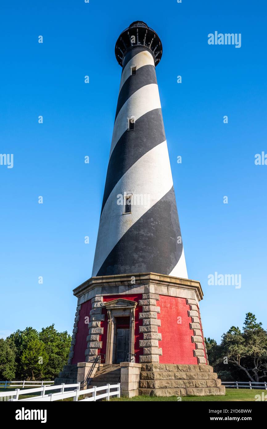 A famous black and white stripe daymark pattern in Cape Hatteras NS ...