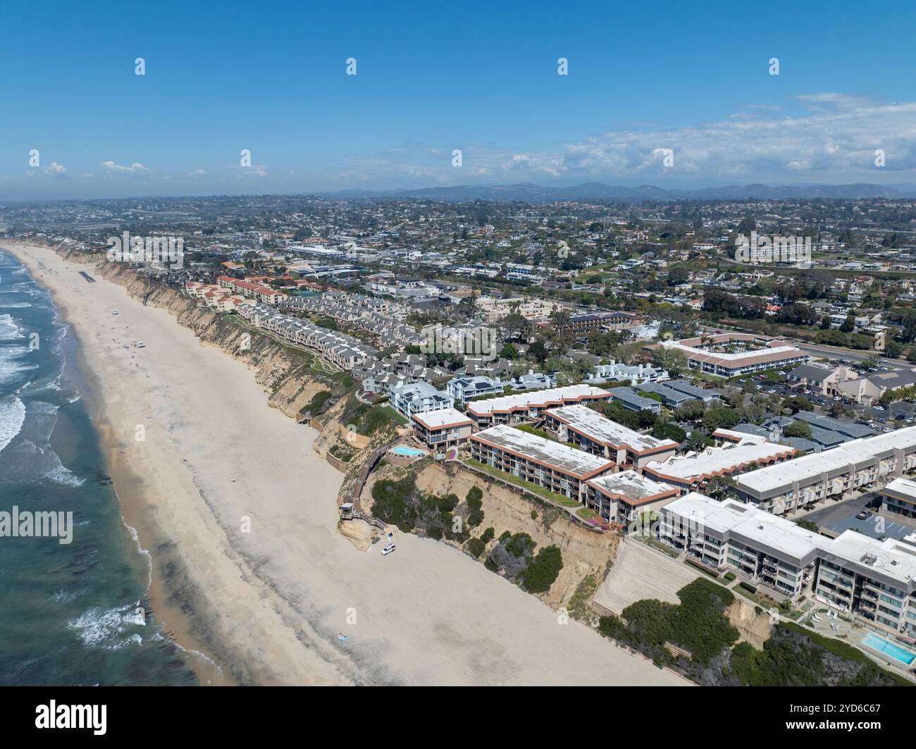 Aerial view of Del Mar Shores in San Diego, CA Stock Photo - Alamy