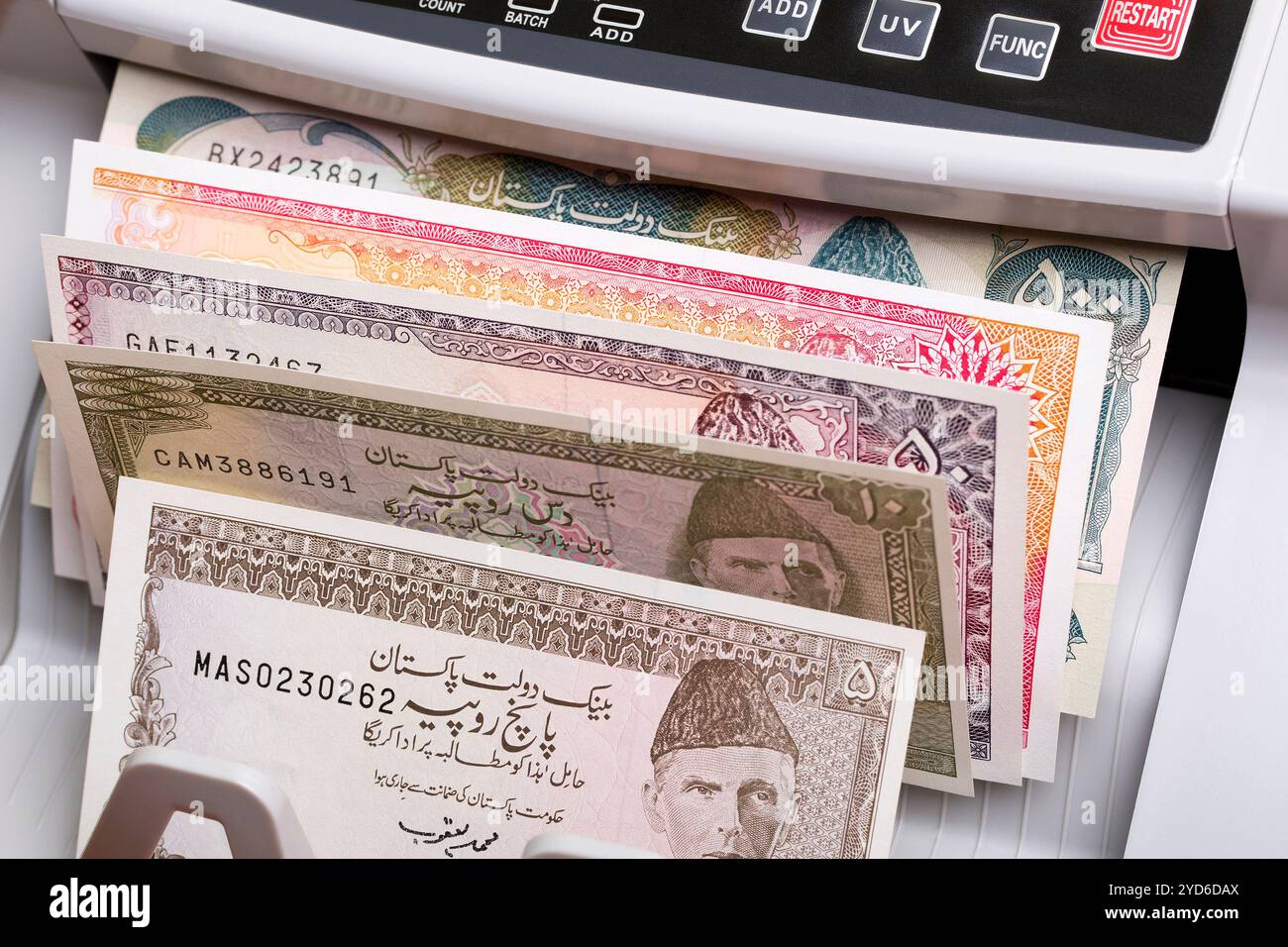 Pakistani rupee in counting hi-res stock photography and images - Alamy