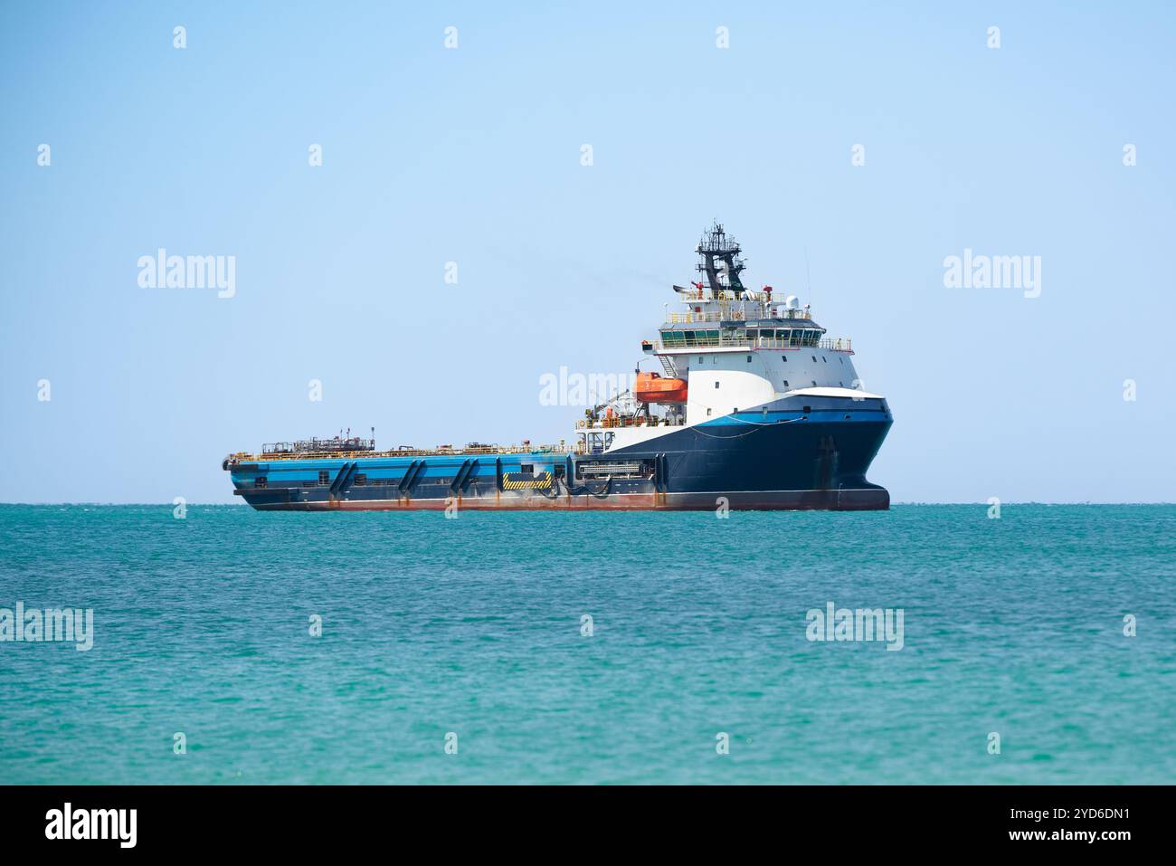 Floating maritime cargo tanker vessel ferry in the sea Thailand Stock ...