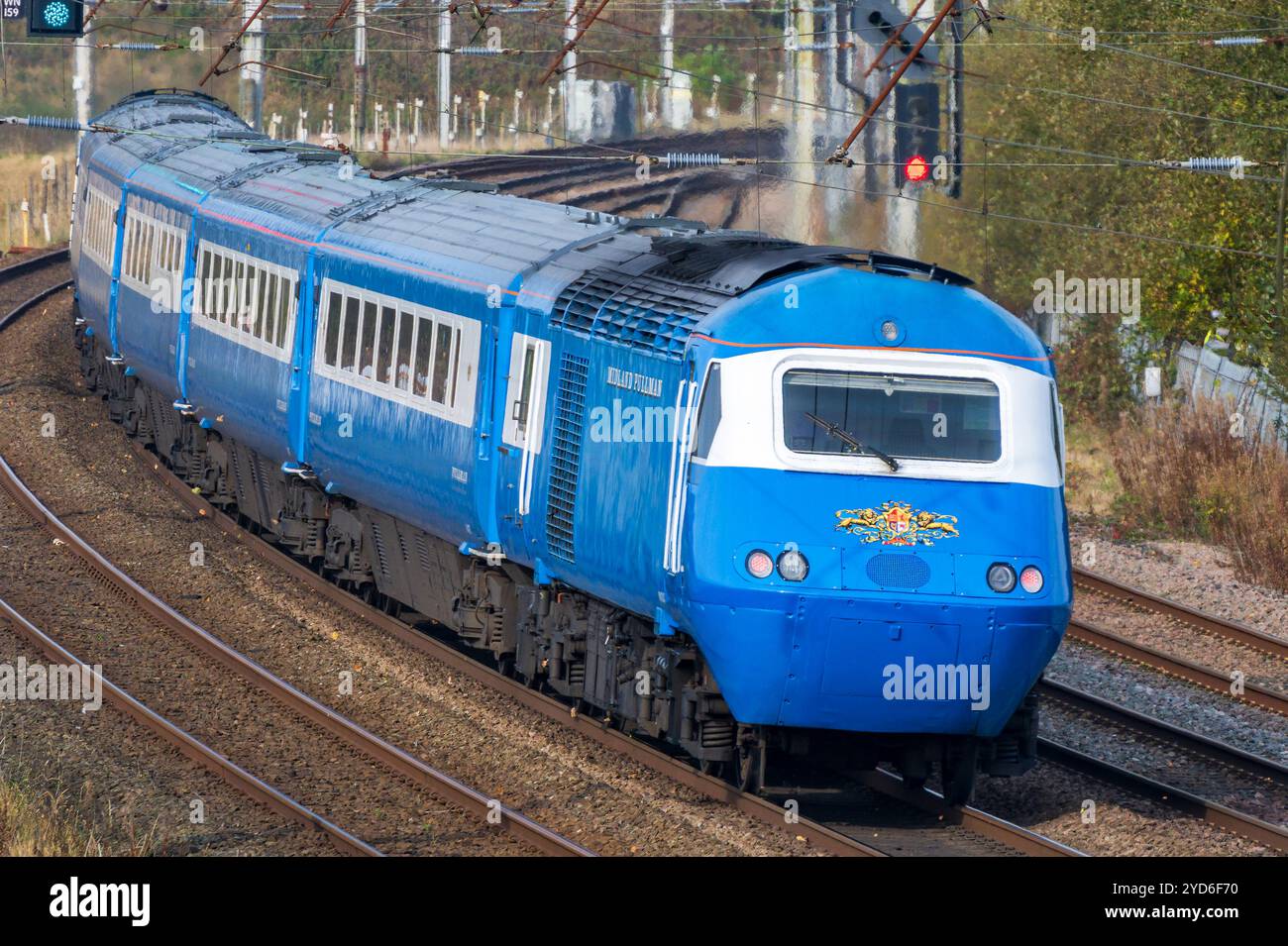 The Midland Blue Pullman train on the "West Highland Pullman" railtour ...