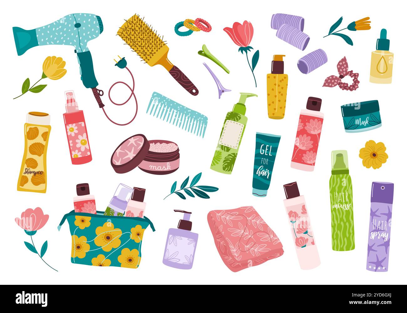 Cosmetic bag hand Stock Vector Images - Alamy