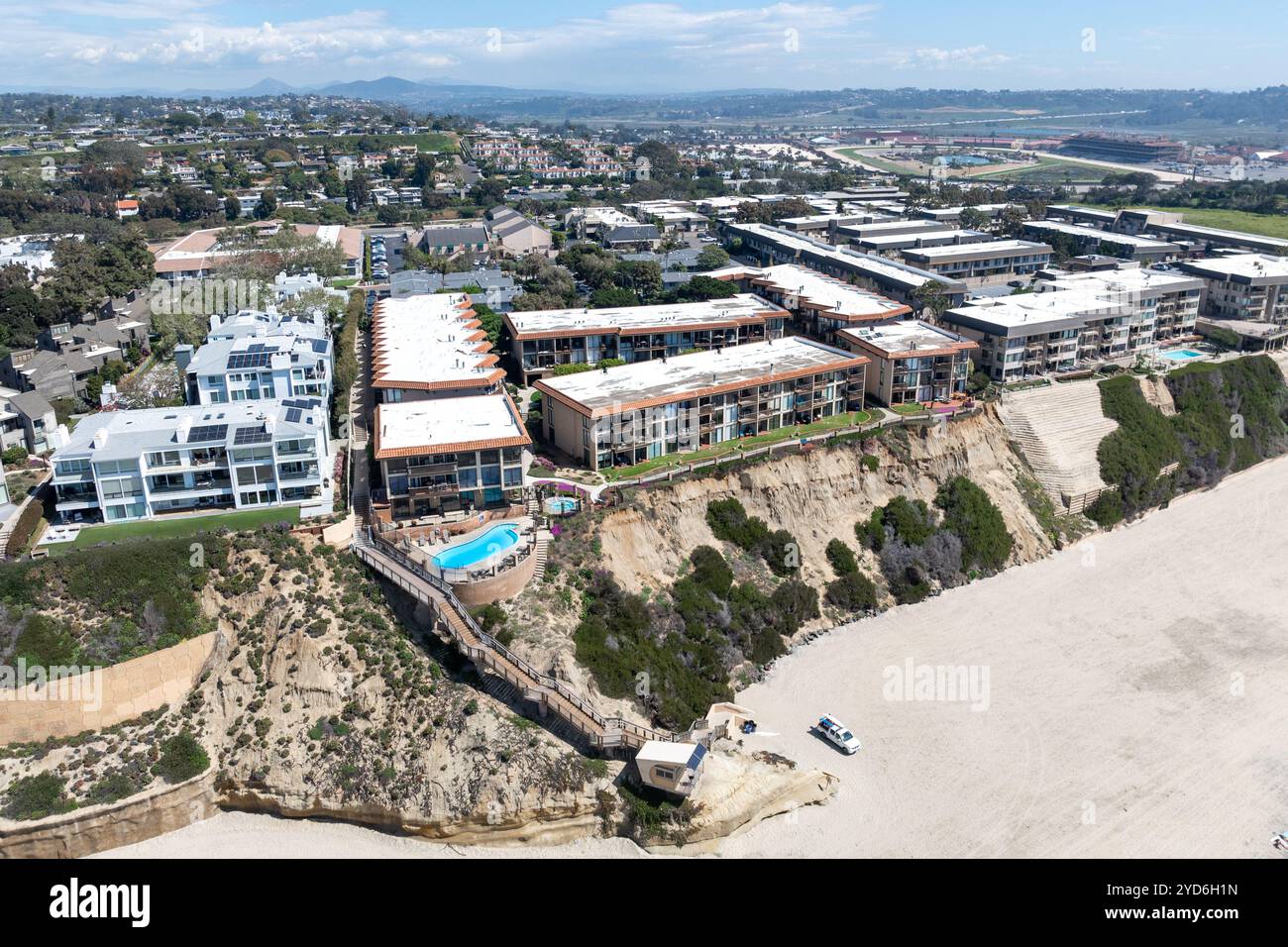 Aerial view of Del Mar Shores in San Diego, CA Stock Photo - Alamy