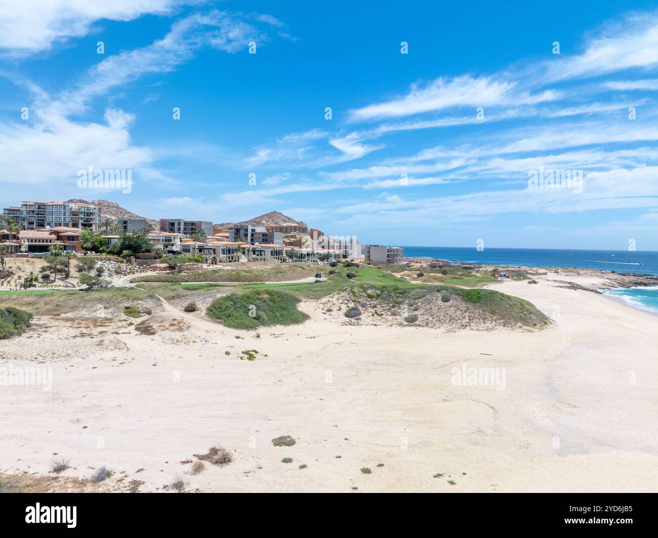 Aerial view of beach in Cabo San Jose, Baja California Sur, Mexico ...