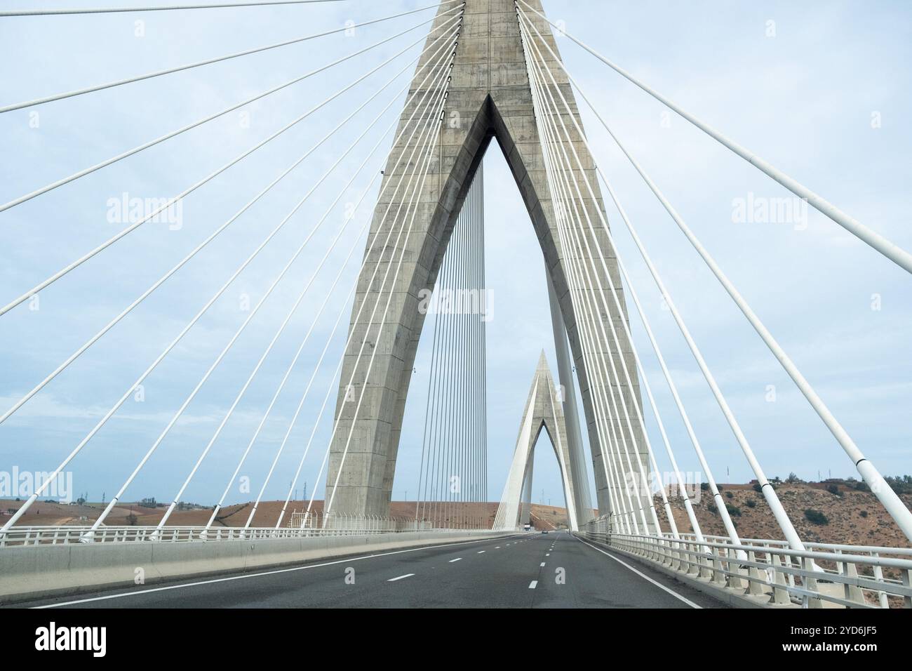 The Mohammed VI bridge, a Moroccan work of art that allows the Rabat ...