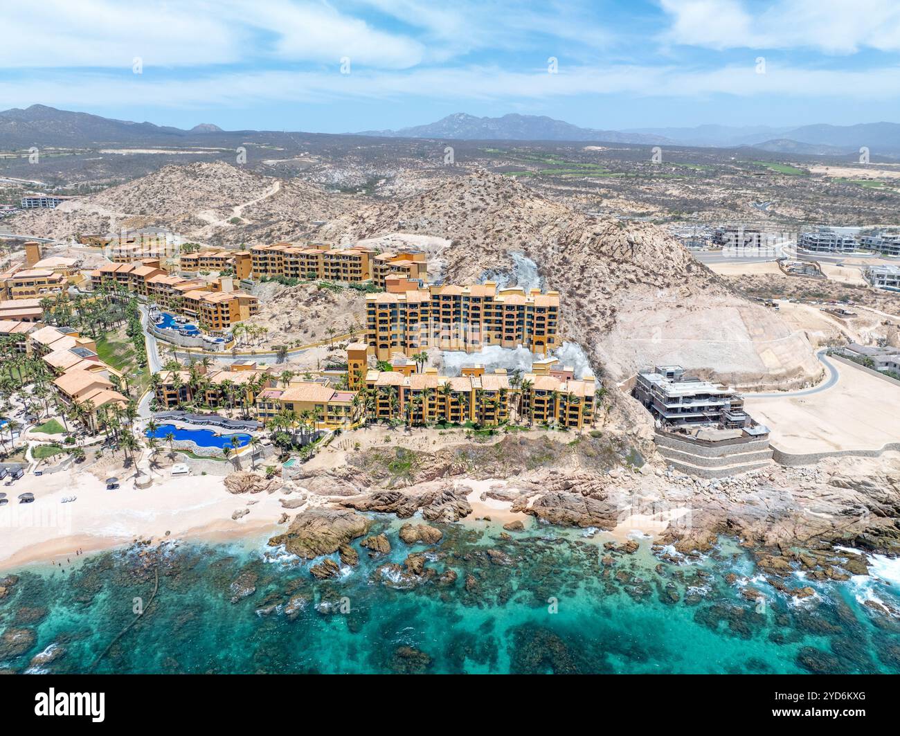 Aerial view of beach in Cabo San Jose, Baja California Sur, Mexico ...