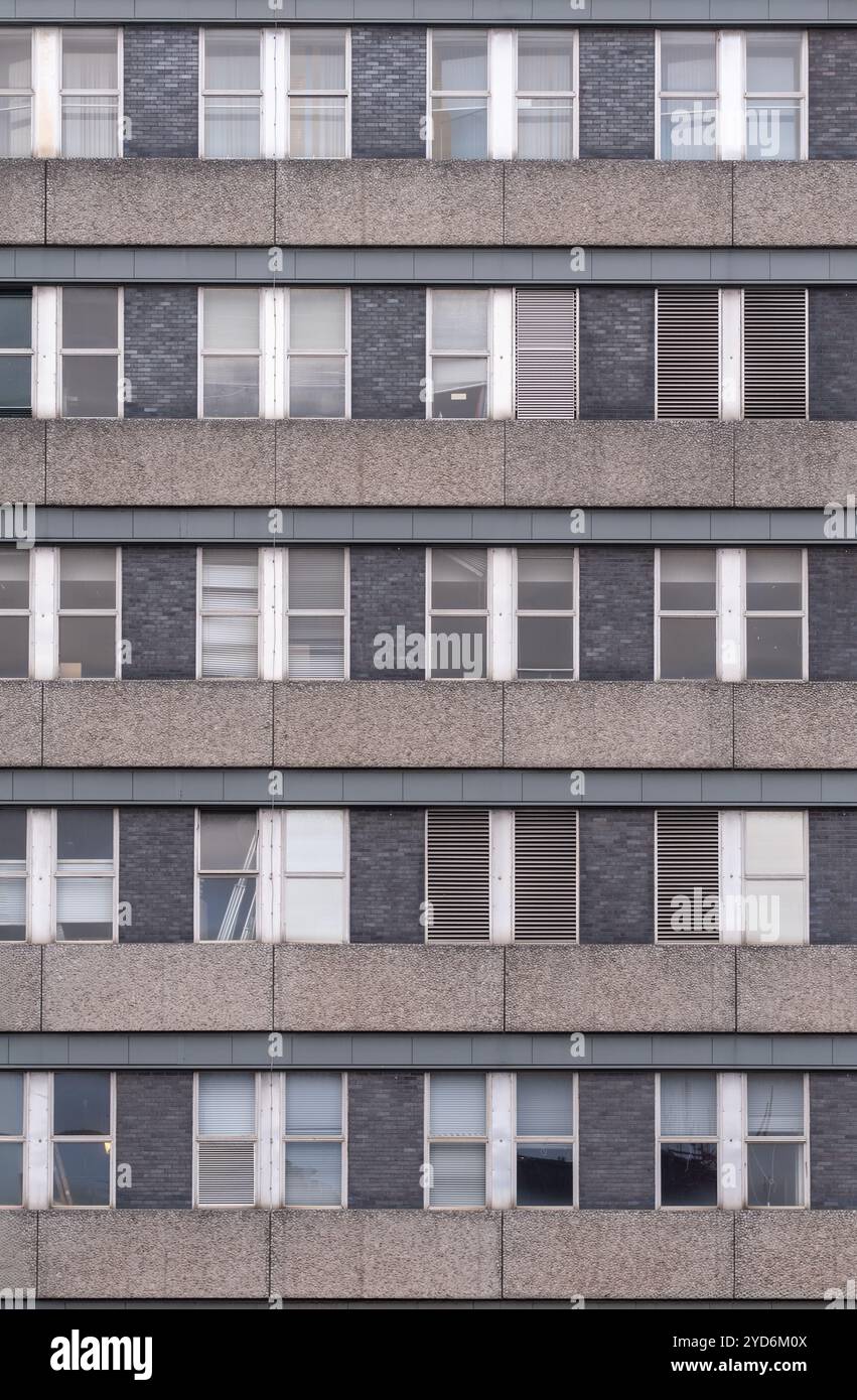 Background Of A Grim 1970s Grey Office Building Stock Photo - Alamy