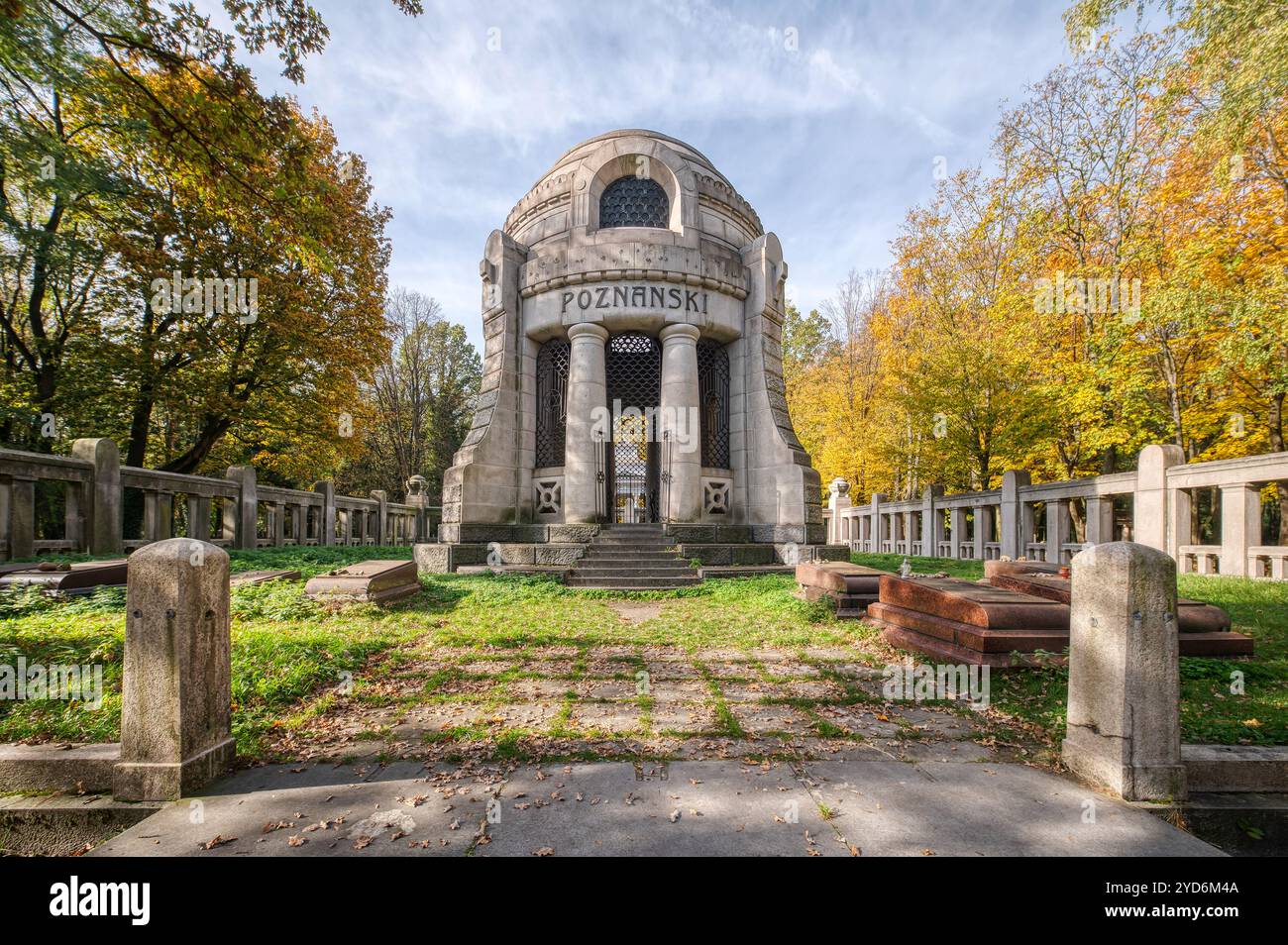 Lodz poland jewish cemetery poznanski hi-res stock photography and ...