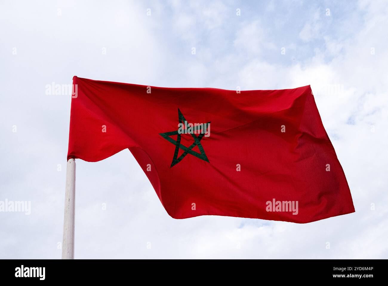 Moroccan flag in the city of Meknes in Morocco on 31 October 2023 ...