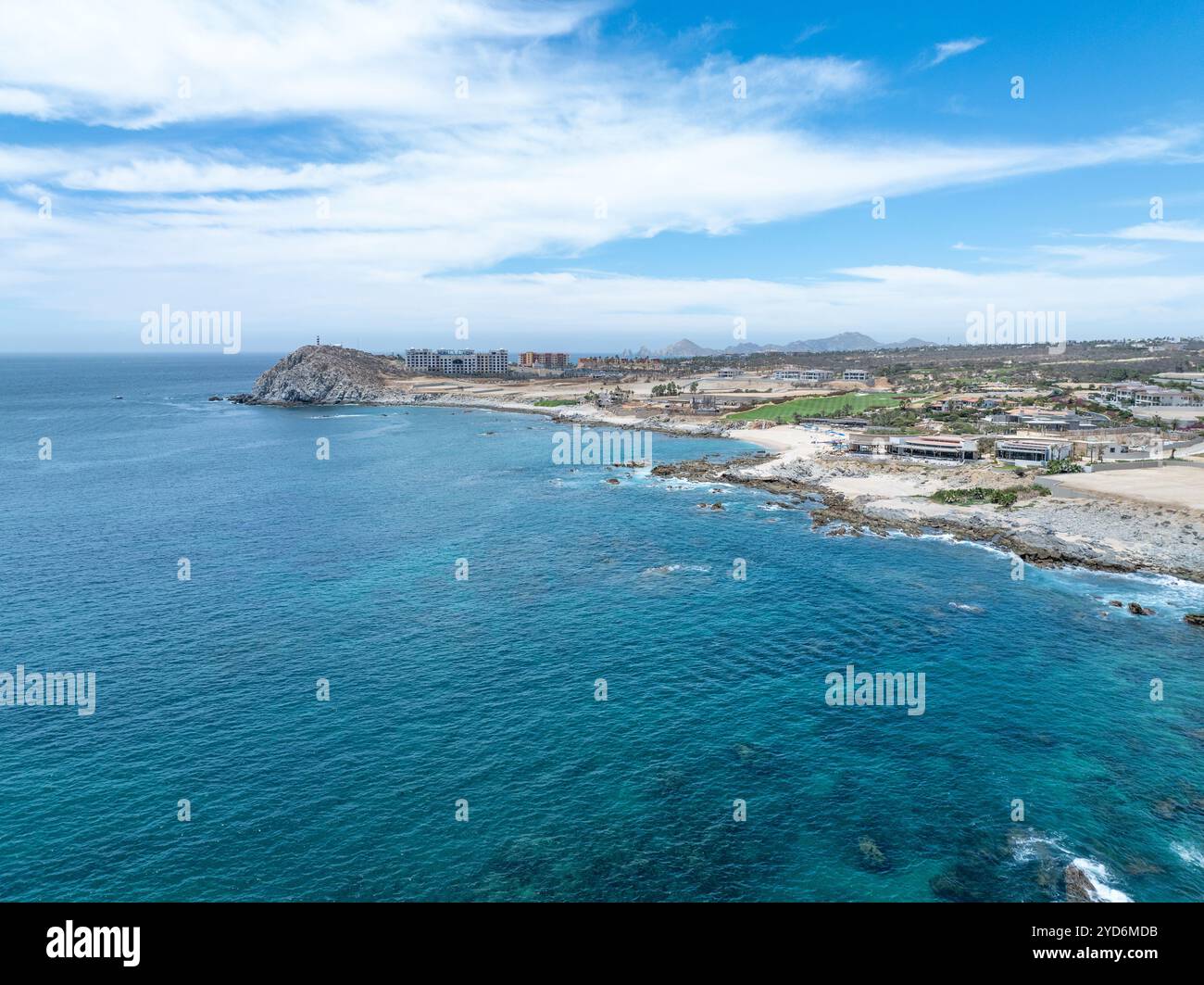 Aerial view of beach in Cabo San Jose, Baja California Sur, Mexico ...