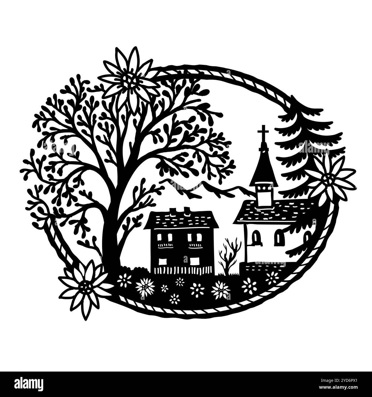 Swiss scherenschnitt hi-res stock photography and images - Alamy