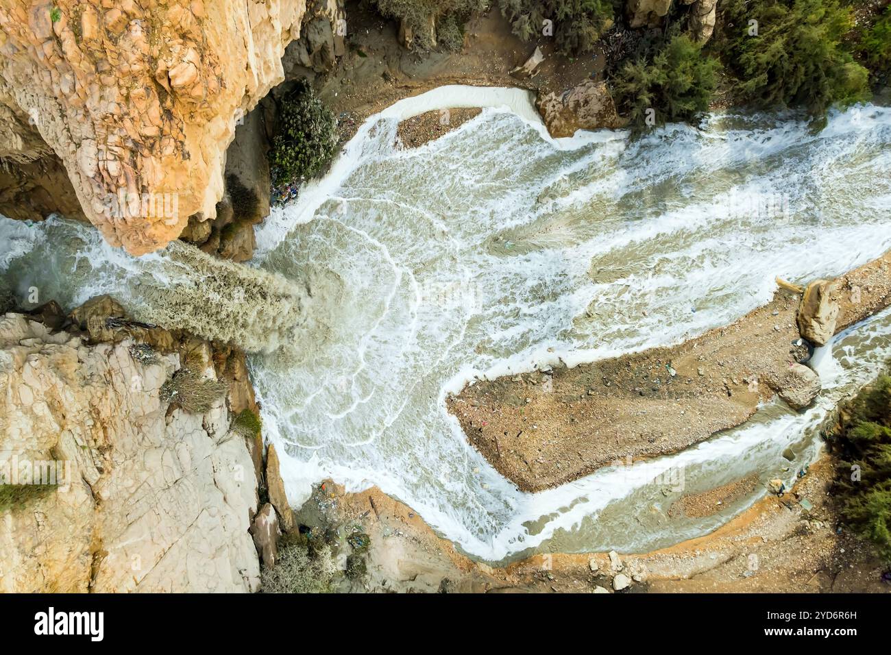 Drone birds eye view waterfall hi-res stock photography and images - Alamy