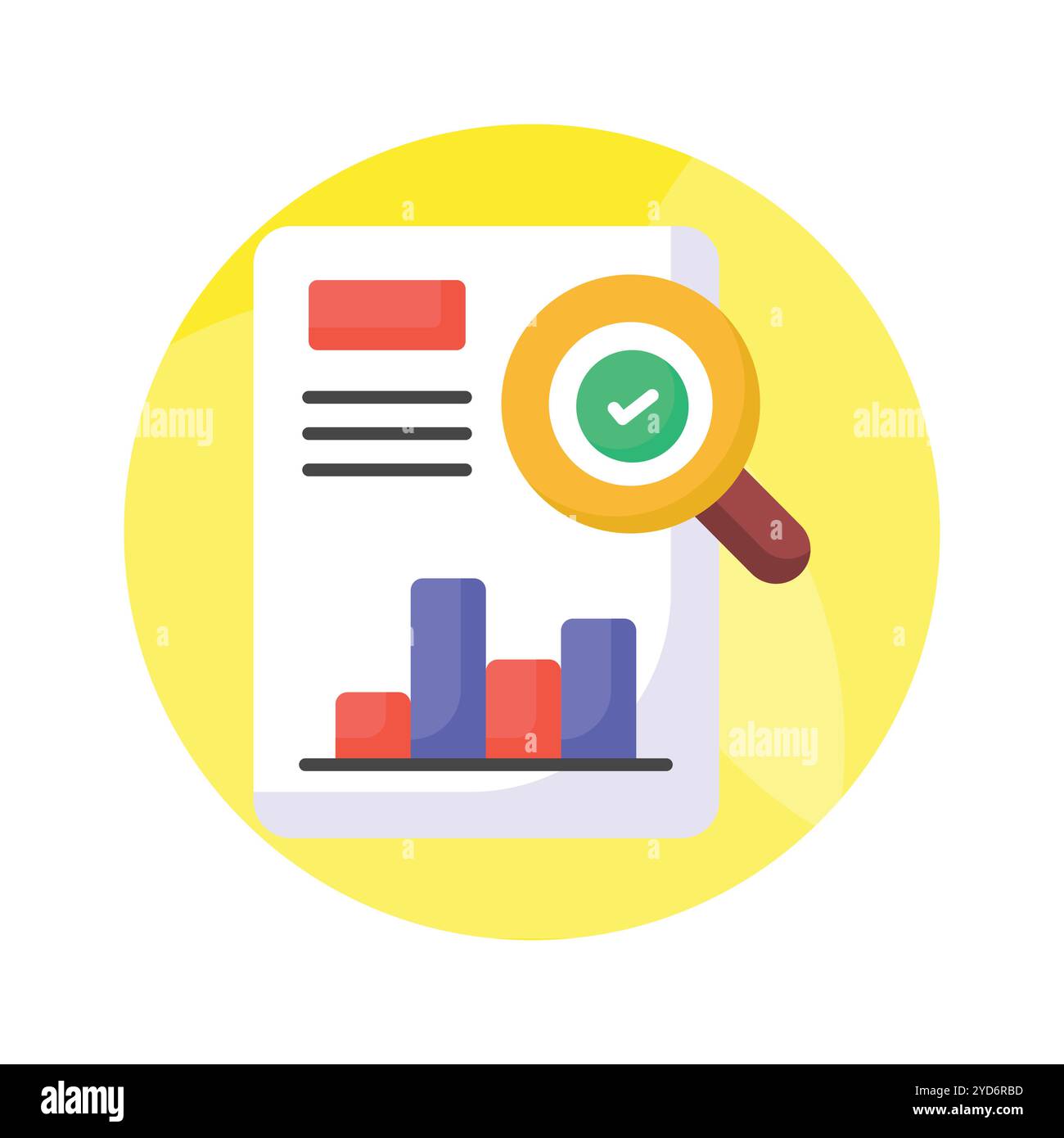 Grab this beautiful audit report icon in trendy style, ready to use ...