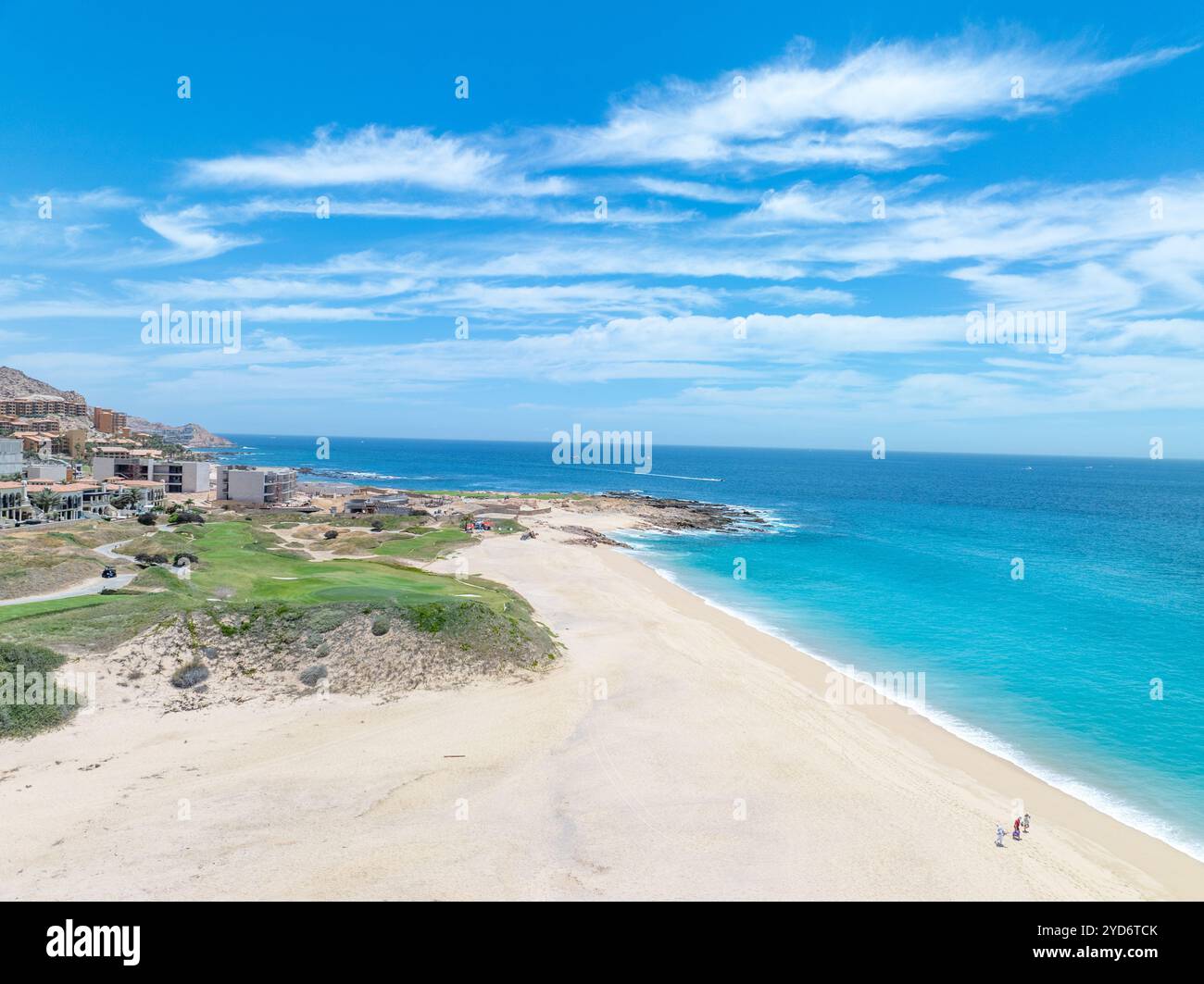 Aerial view of beach in Cabo San Jose, Baja California Sur, Mexico ...