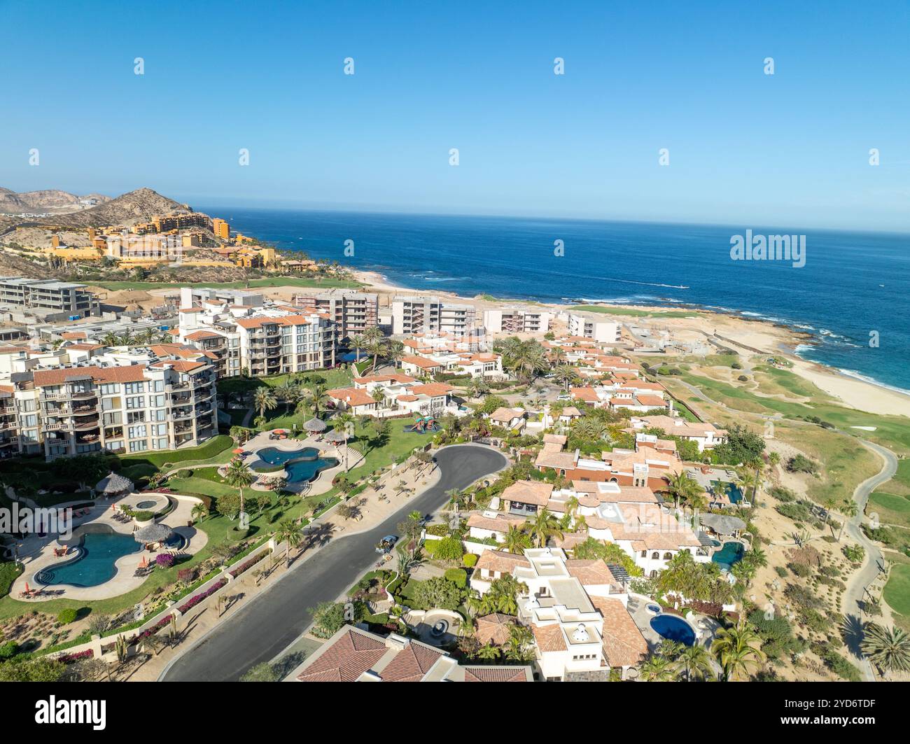 Aerial view of beach in Cabo San Jose, Baja California Sur, Mexico ...