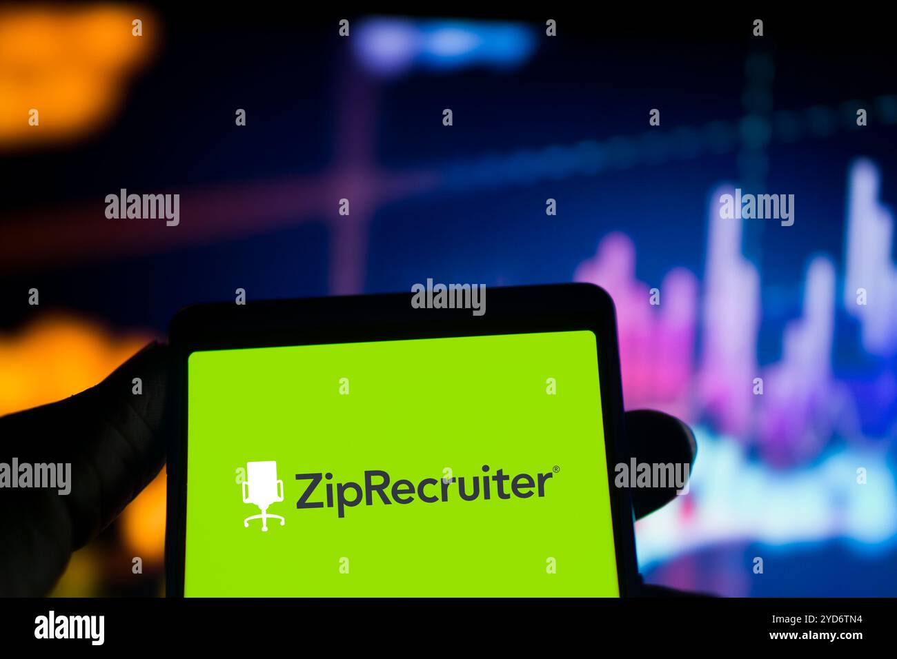 Dhaka, bangladesh- 14 May 2024: ZipRecruiter logo is displayed on ...