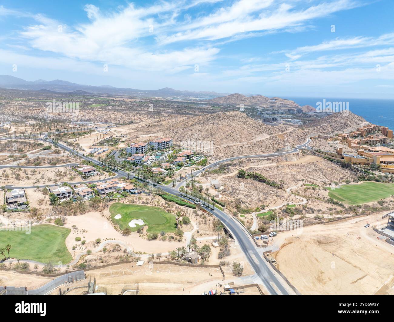 Aerial view of golf course on in Los Cabos, Cabo San Jose, Mexico Stock ...