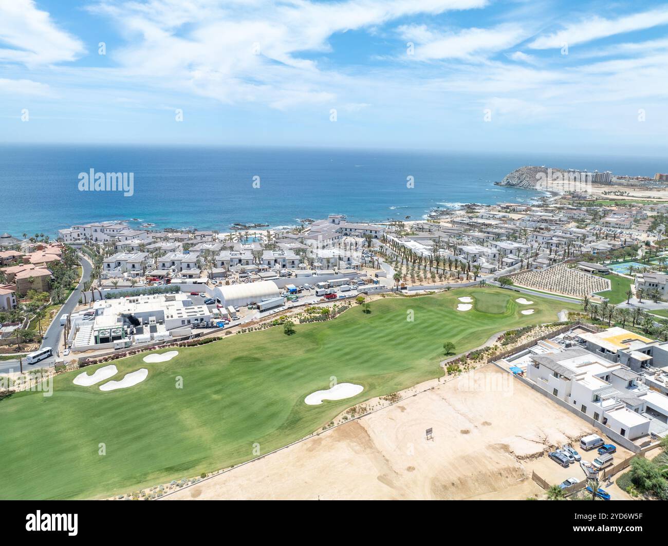 Aerial view of golf course on in Los Cabos, Cabo San Jose, Mexico Stock ...