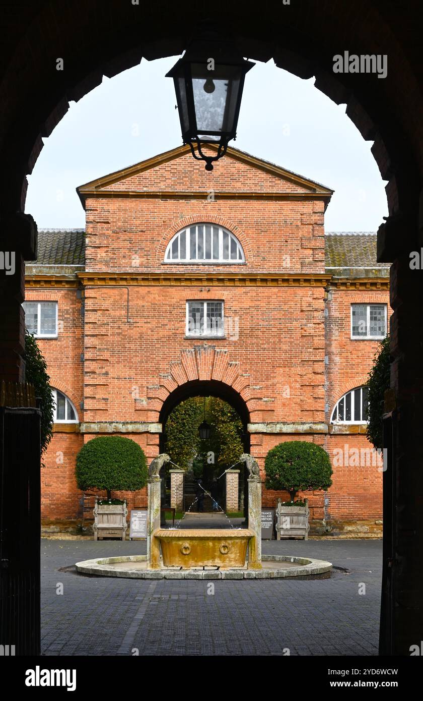 water feature at houghton hall, norfolk Stock Photo - Alamy