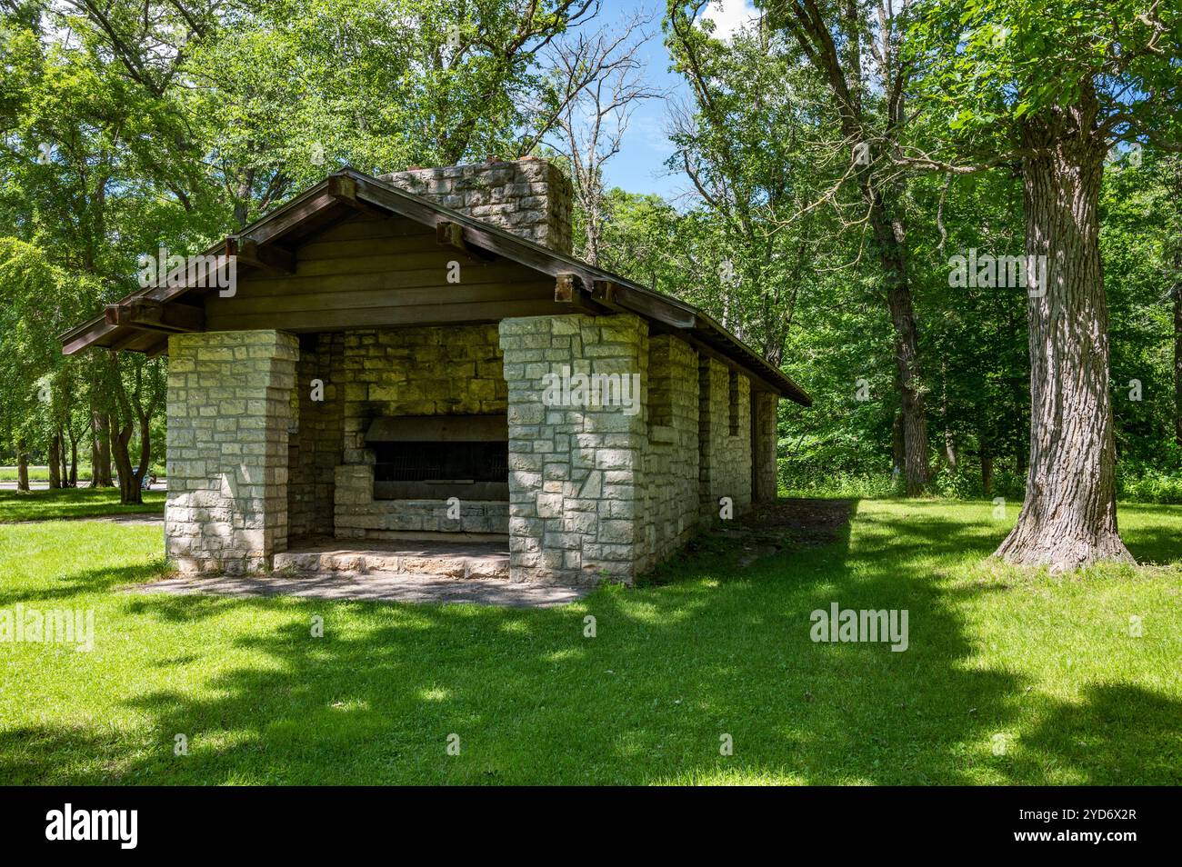 Picnic Shelter, Built by CCC, in Whitewater State Park in Southeast ...