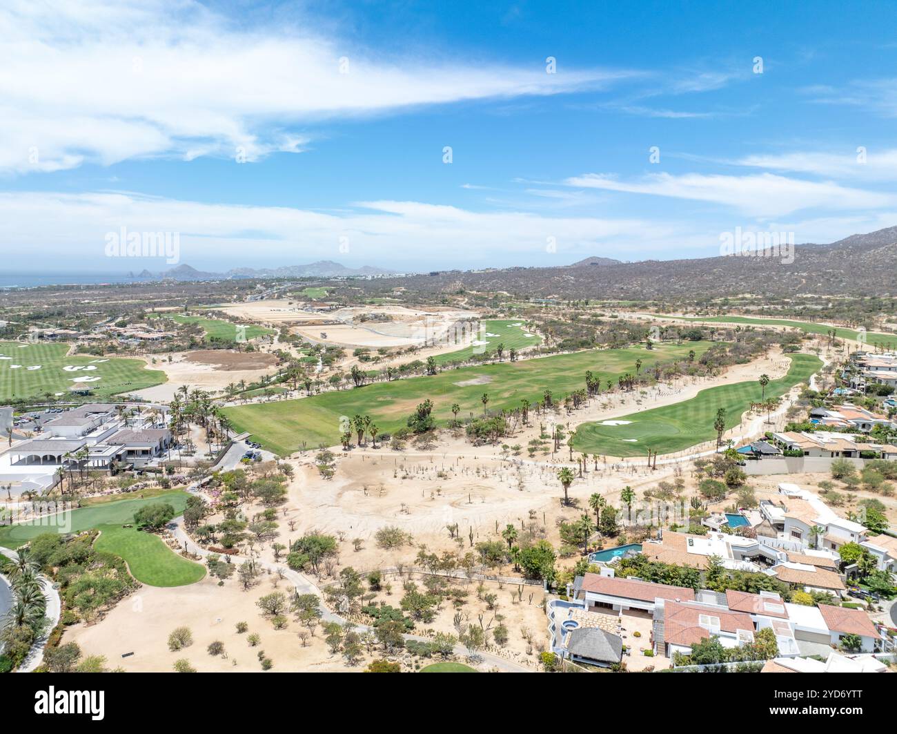 Aerial view of golf course on in Los Cabos, Cabo San Jose, Mexico Stock ...