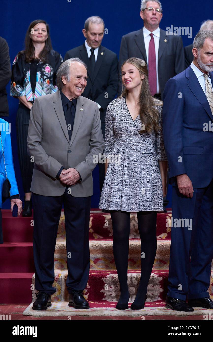 Oviedo, Spain. 25th Oct, 2024. Crown Princess Leonor, Joan Manuel ...