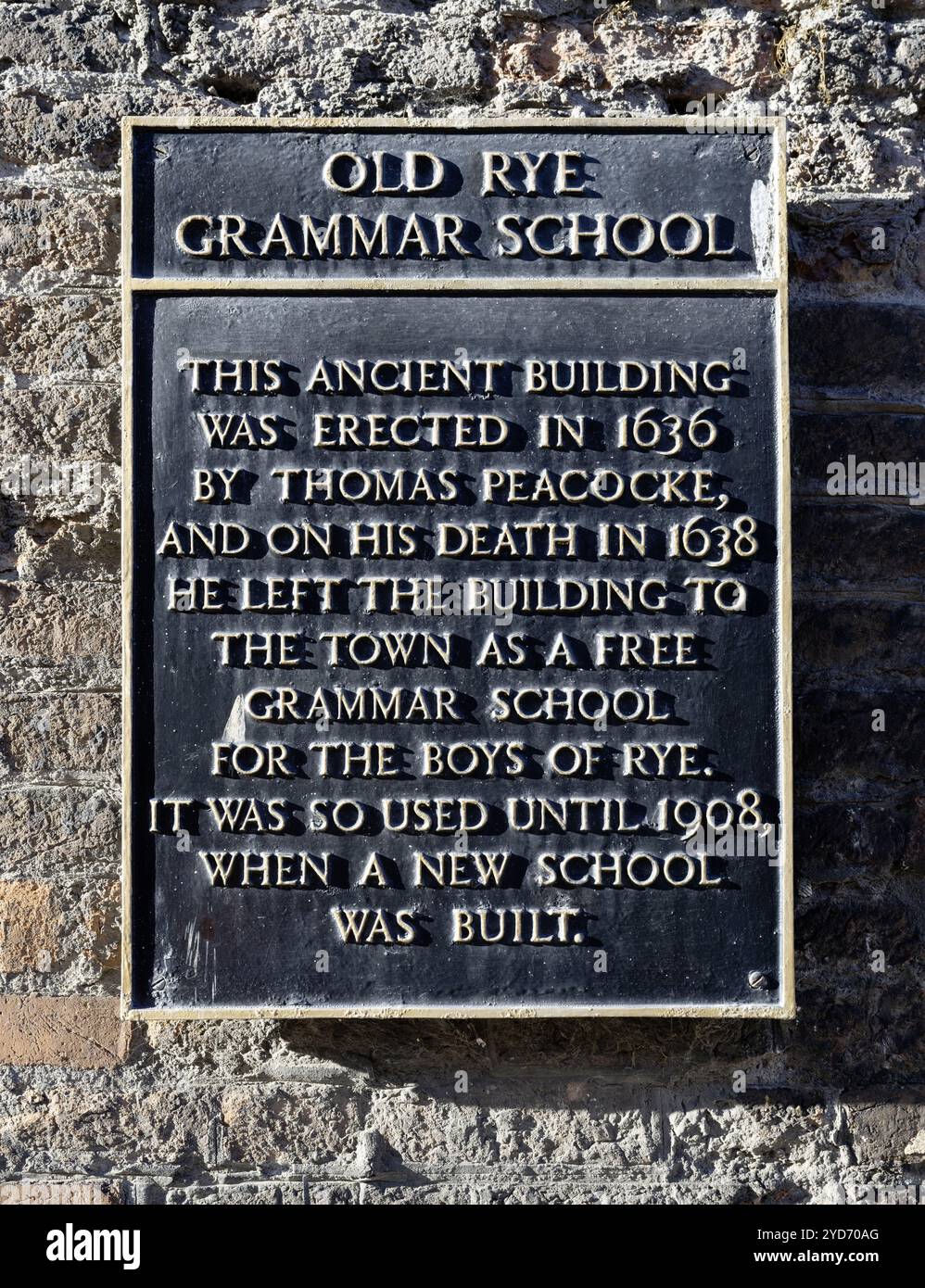 Old rye grammar schoo hi-res stock photography and images - Alamy