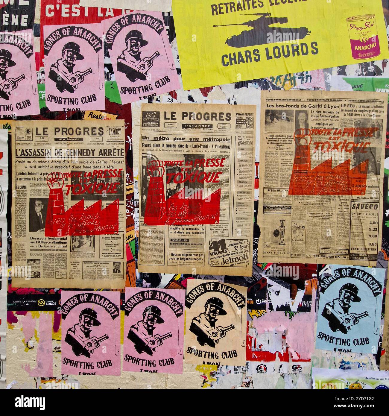 On the walls of La Croix-Rousse district, Lyon, France Stock Photo - Alamy