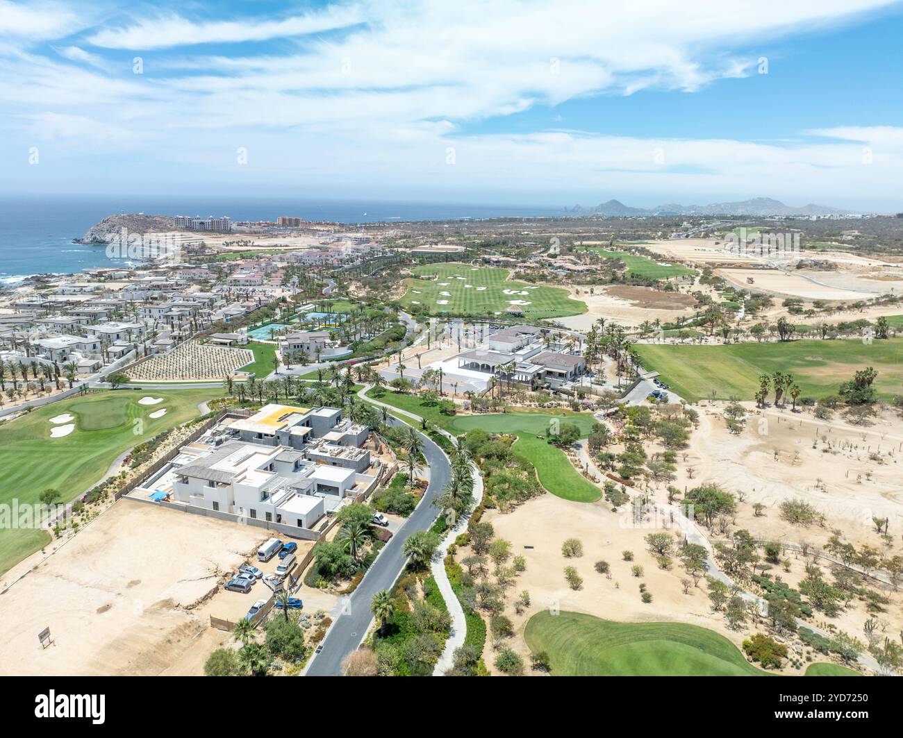 Aerial view of golf course on in Los Cabos, Cabo San Jose, Mexico Stock ...