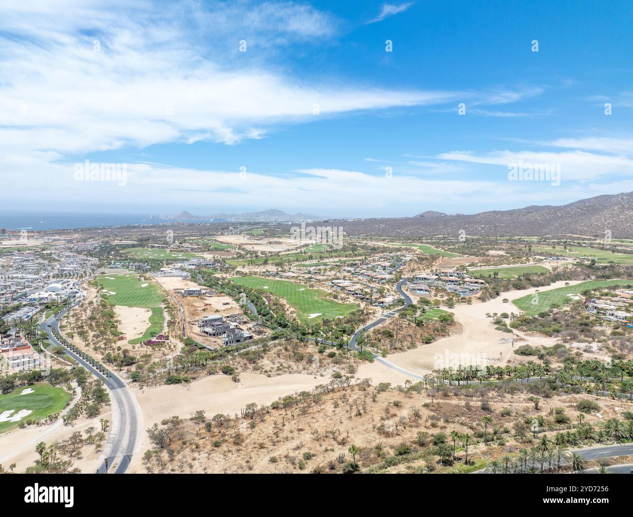 Aerial view of golf course on in Los Cabos, Cabo San Jose, Mexico Stock ...