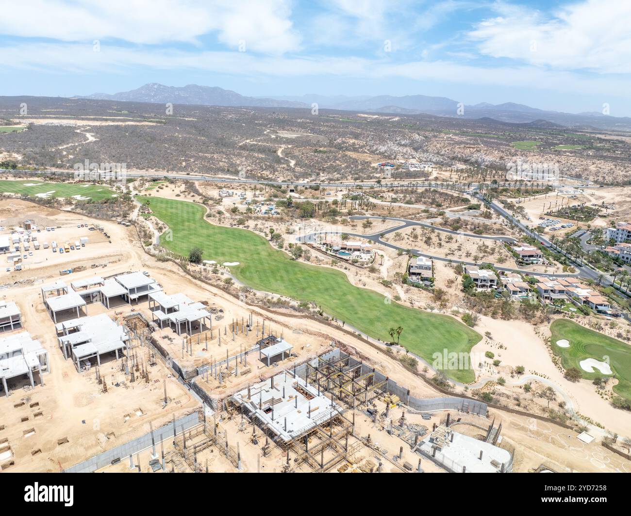 Aerial view of golf course on in Los Cabos, Cabo San Jose, Mexico Stock ...