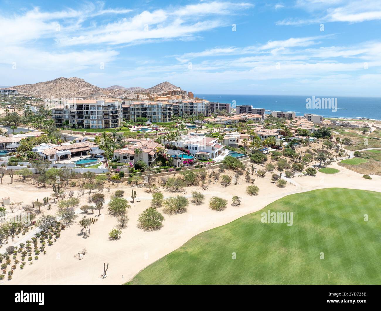 Aerial view of golf course on in Los Cabos, Cabo San Jose, Mexico Stock ...
