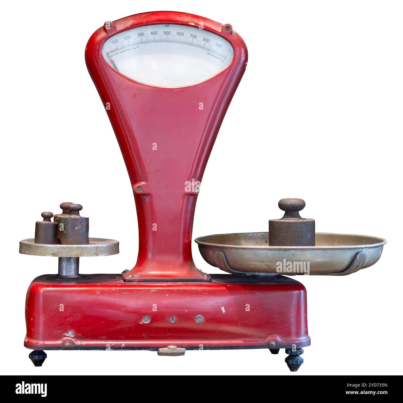 Retro Vintage Italian Weighing Scales Stock Photo - Alamy