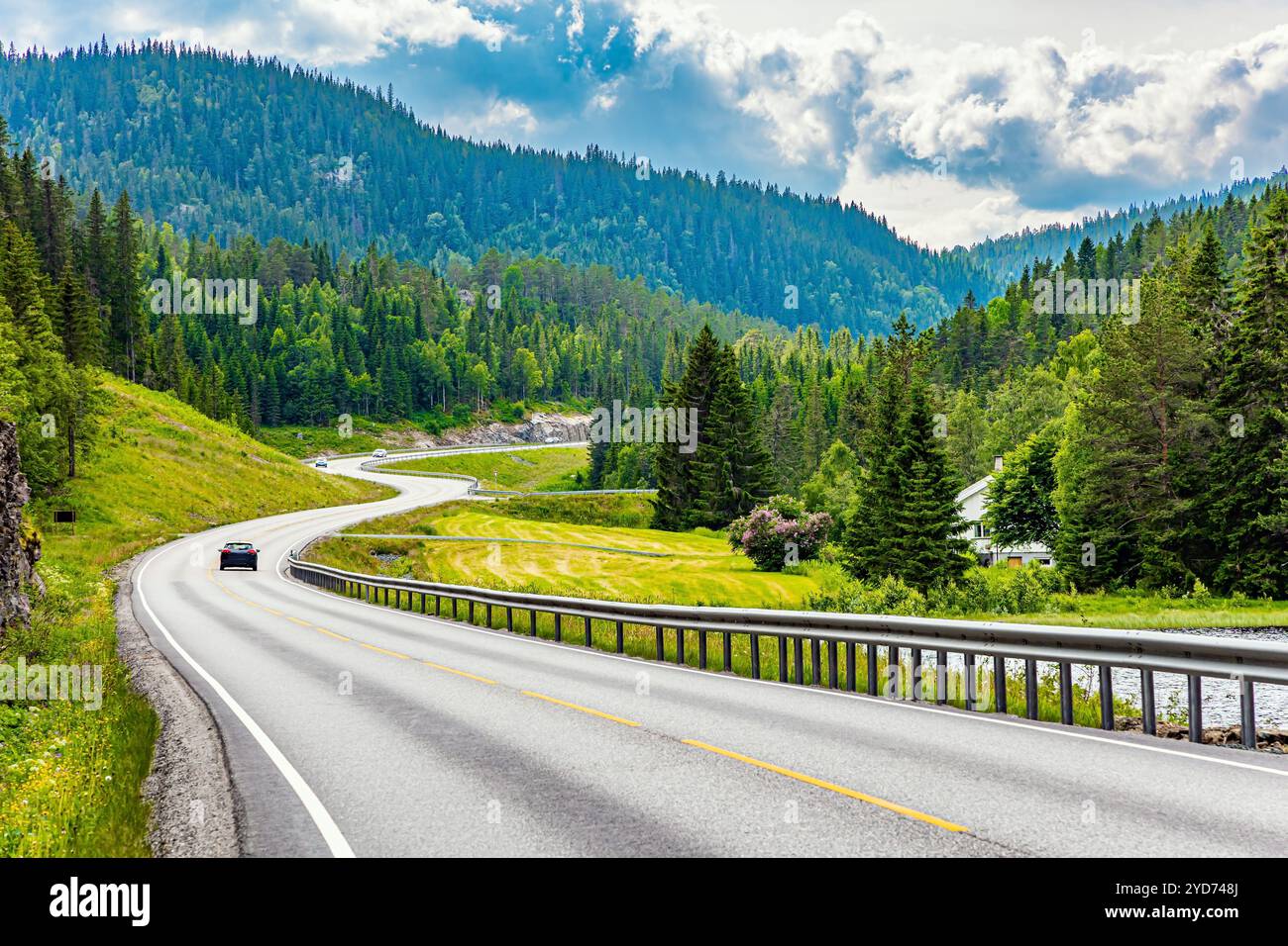 Winding serpentine road Stock Photo - Alamy