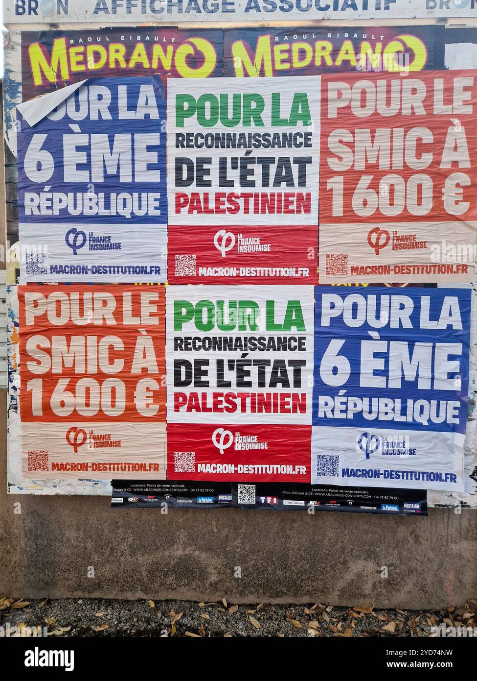 LFI - La France Insoumise - political posters, France Stock Photo - Alamy