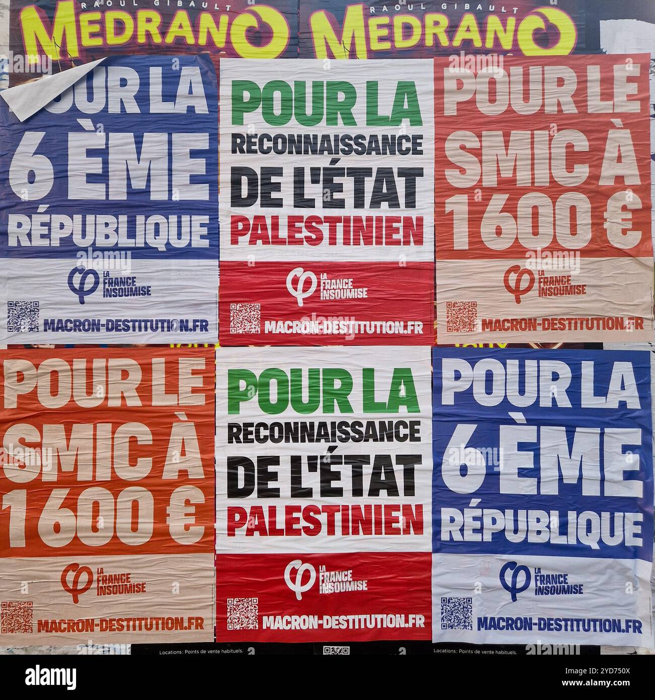 LFI - La France Insoumise - political posters, France Stock Photo - Alamy