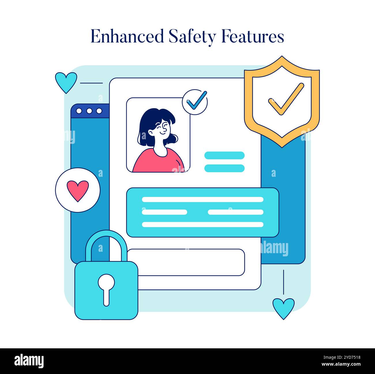 Dating safety Stock Vector Images - Alamy
