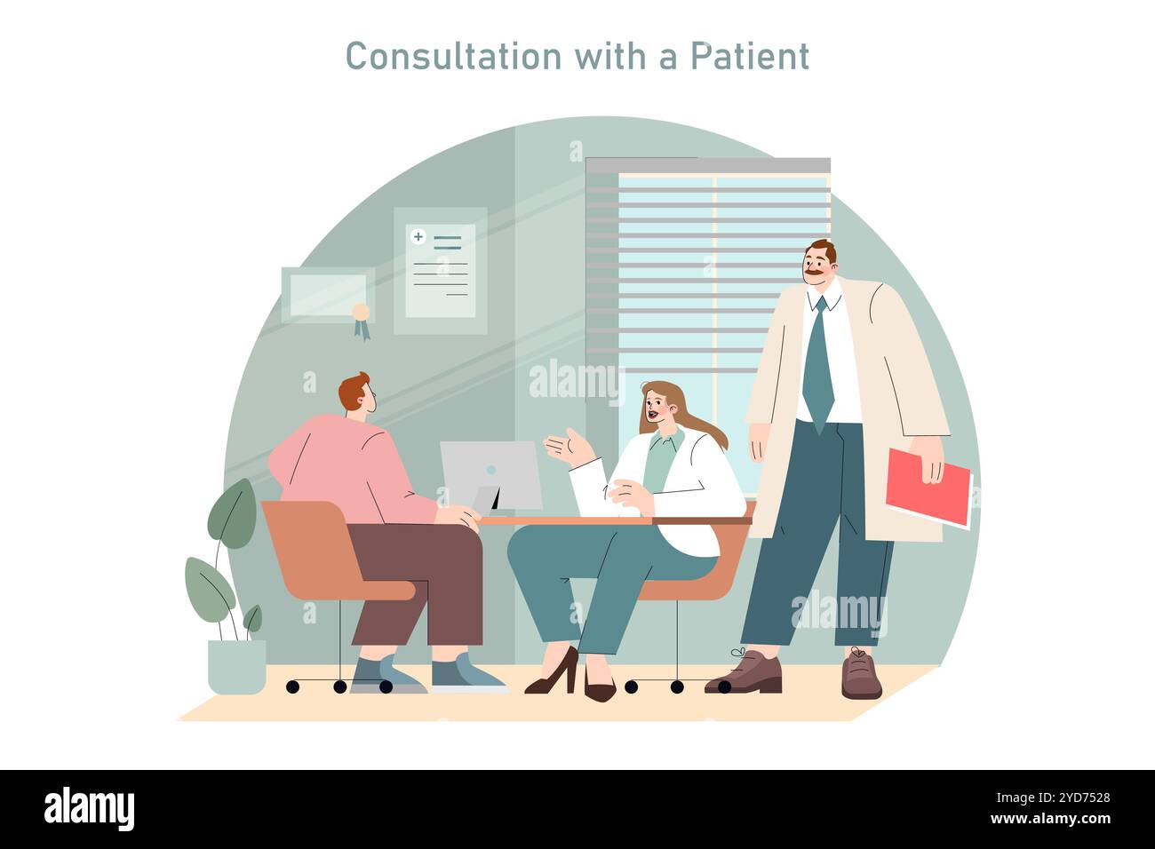 Medical consultation concept. Healthcare professionals discussing ...