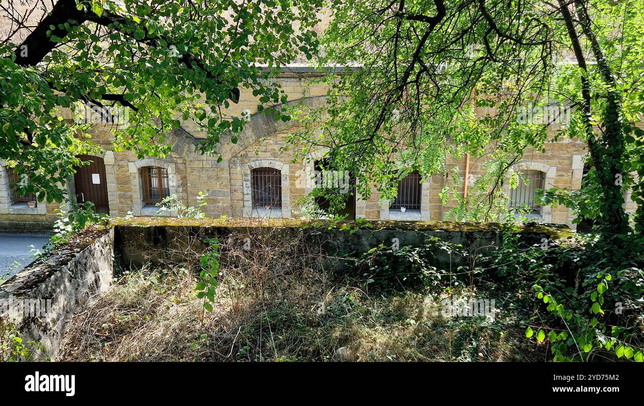 German anti-aircraft gun position, Bron's fortress, France Stock Photo ...