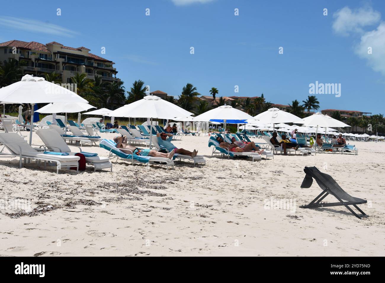 Grace Bay Beach in Providenciales, in the Turks and Caicos Islands ...