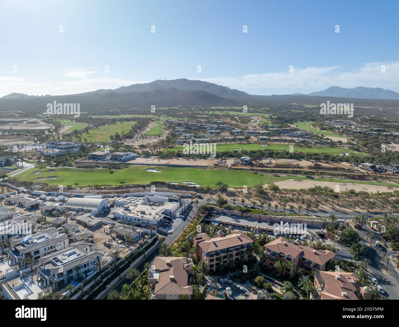 Aerial view of golf course on in Los Cabos, Cabo San Jose, Mexico Stock ...