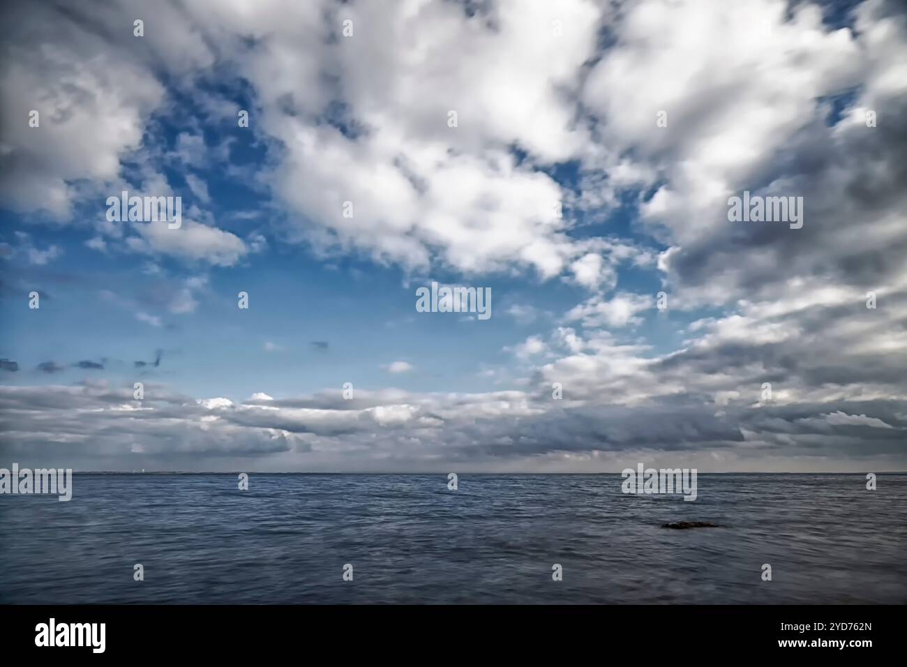 The baltic sea near Denmark. Blurred by Long Exposure Stock Photo - Alamy