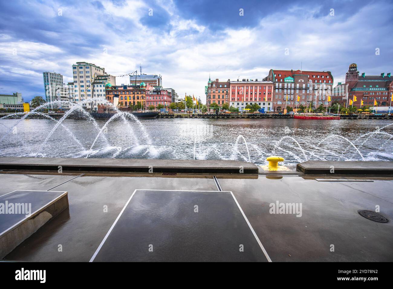 Scenic waterfront and harbor of Malmo view Stock Photo - Alamy