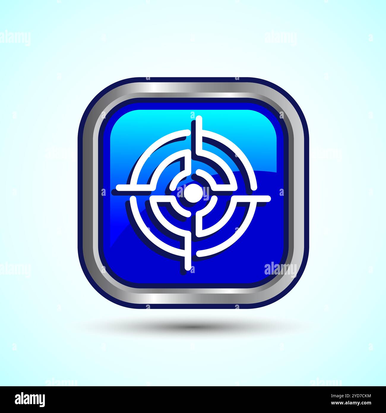 Target goal icon design illustration, Goal sign symbol, Button design ...