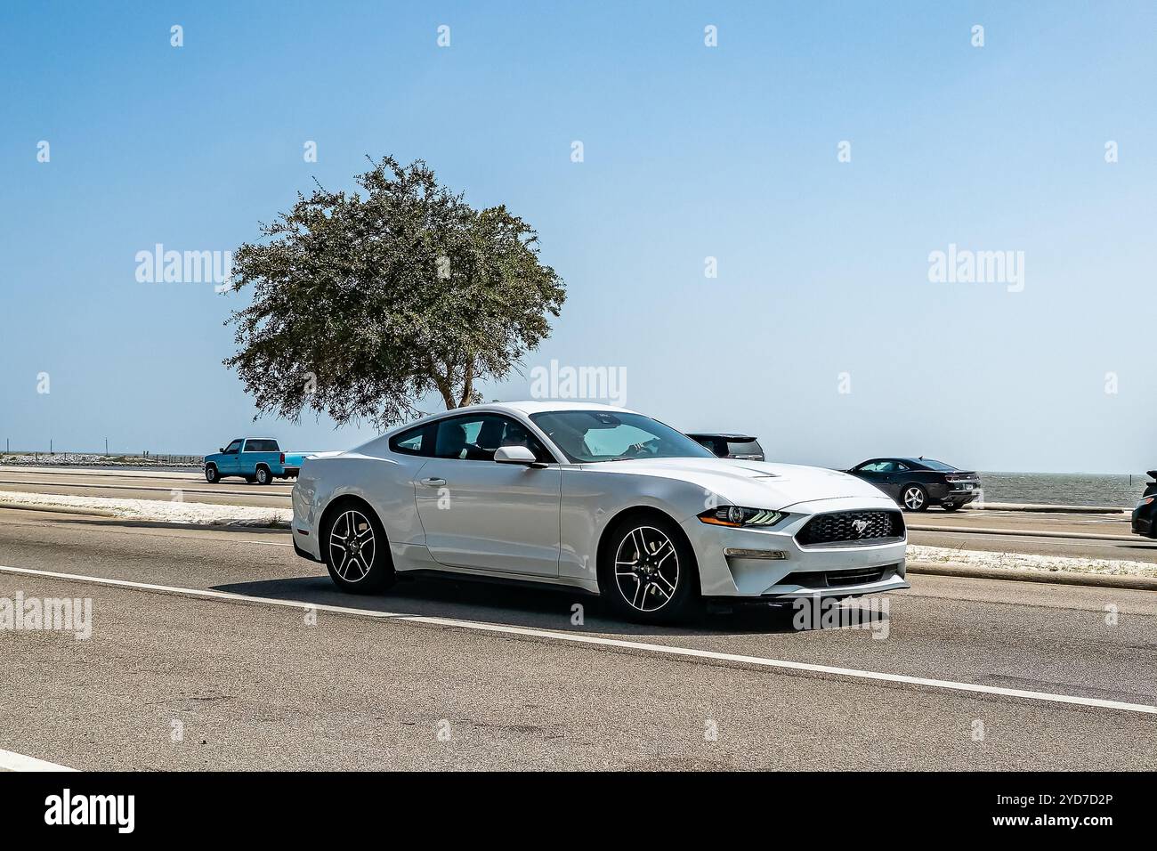 Gulfport, MS - October 04, 2023: Wide angle front corner view of a 2020 ...