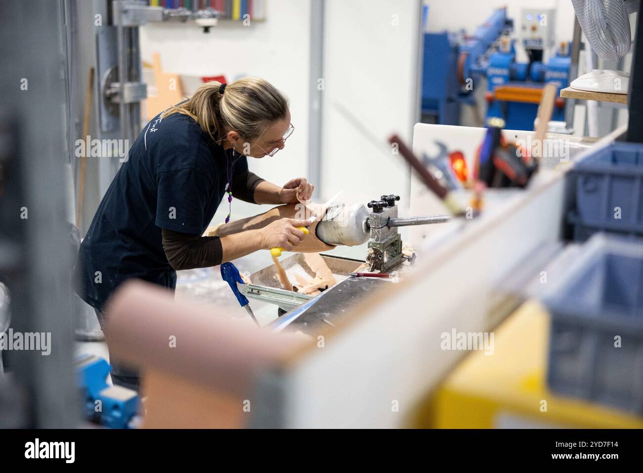 General view of site during visit to the Proteor site, specialized in ...