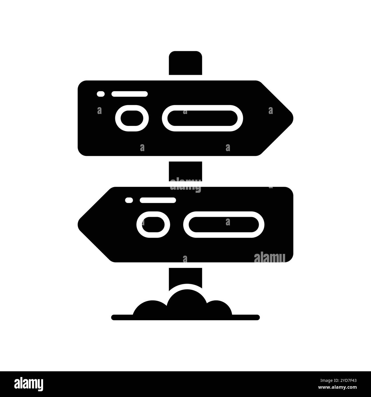 Roadsign information display Black and White Stock Photos & Images - Alamy