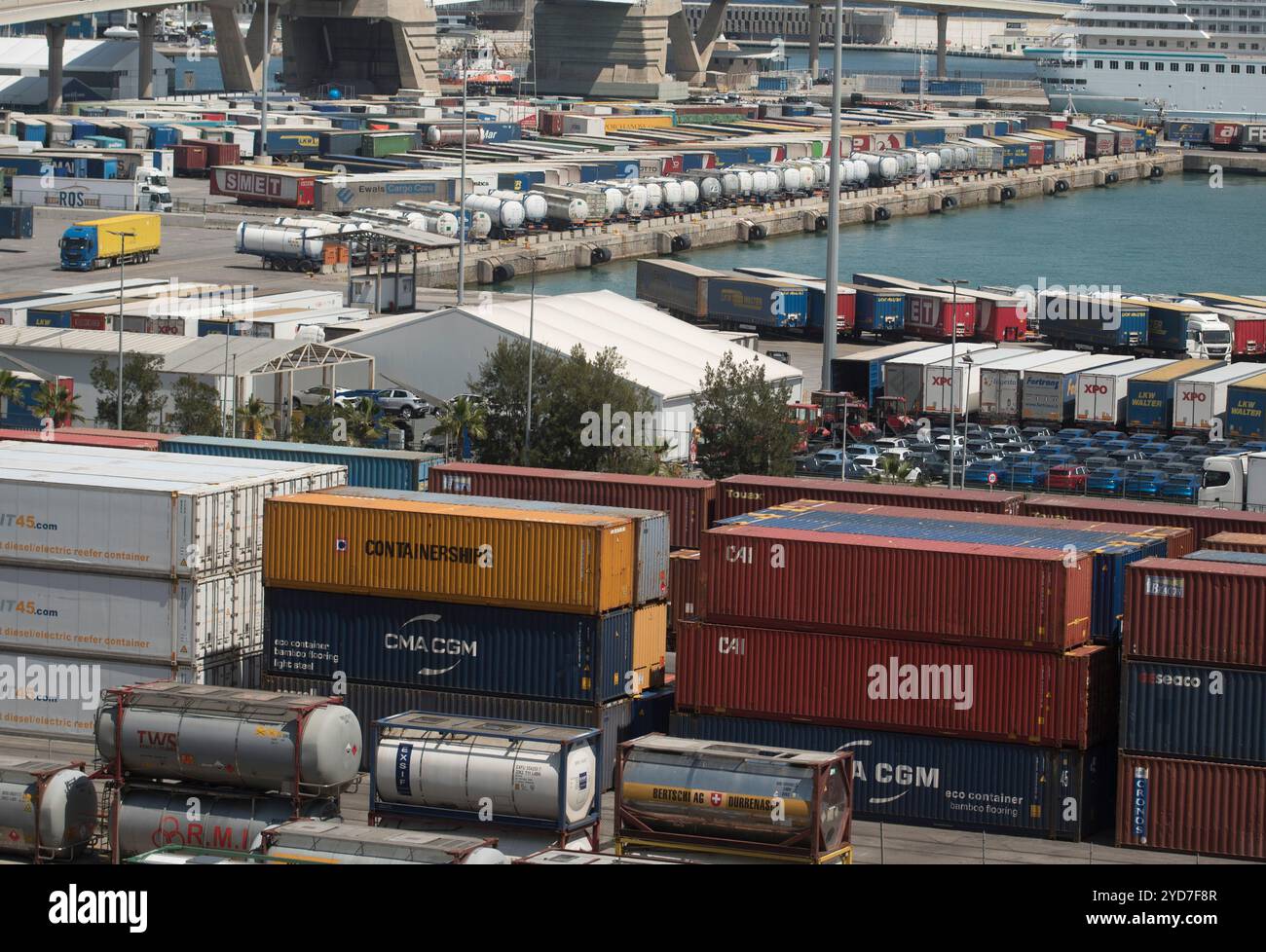 Container for transportation of cargo at the sea Stock Photo - Alamy
