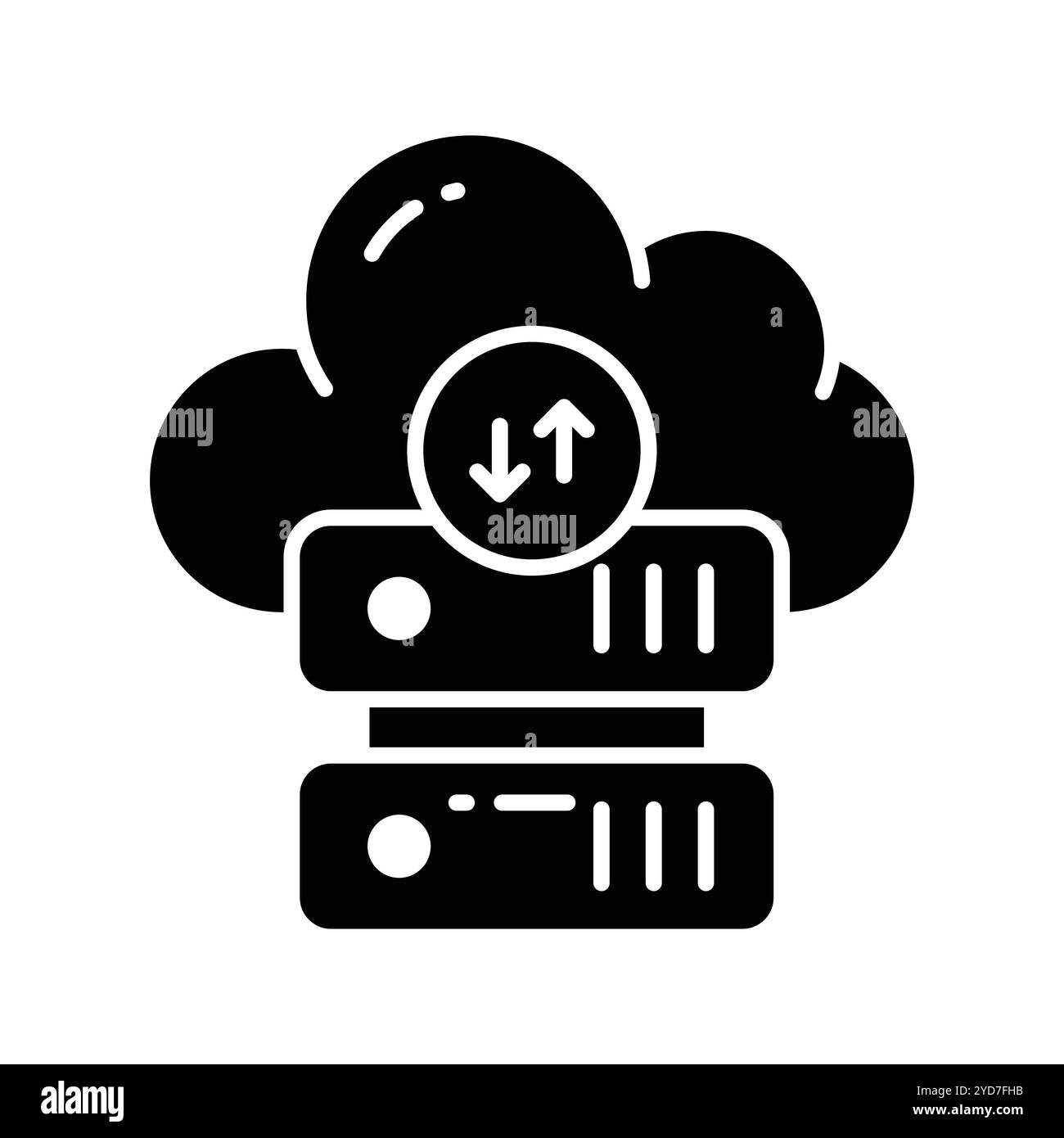 Download this premium icon of cloud data storage, cloud networking ...