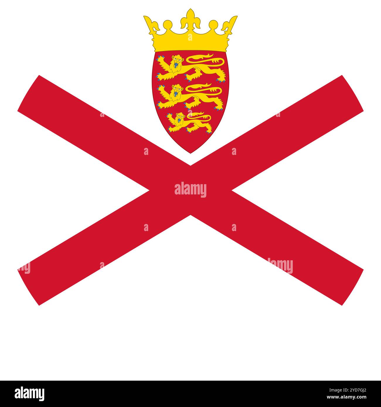Jersey Circle Flag, Circle Flag of Jersey, Vector Images Stock Vector ...